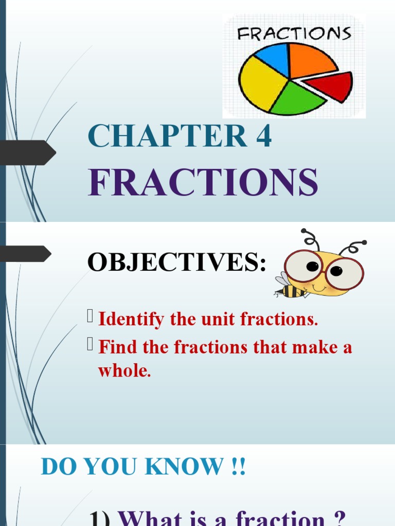 Understanding Unit Fractions and Wholes | PDF | Notation | Elementary ...
