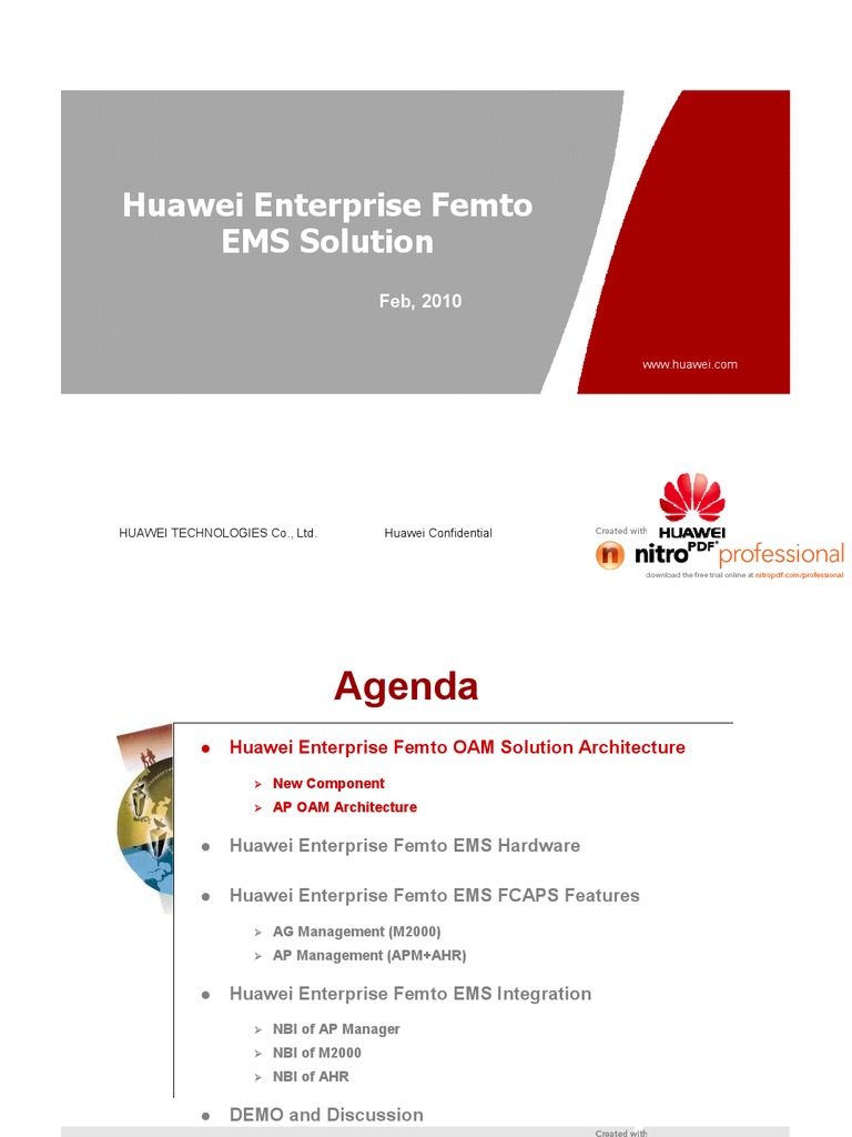Huawei Enterprise Femto OSS Solution1 | PDF | File Transfer Protocol ...