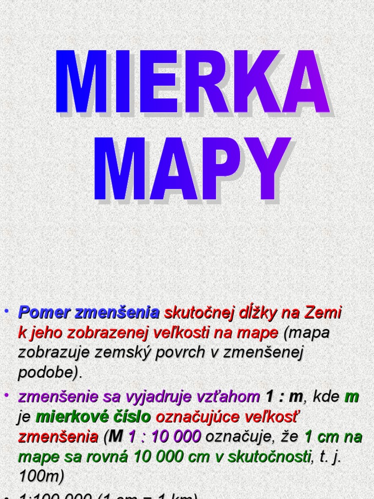 Mierka Mapy | PDF