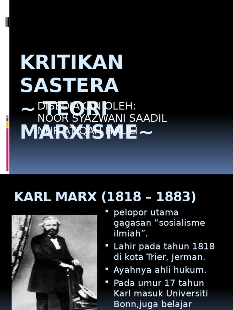 Teori Marxisme | PDF