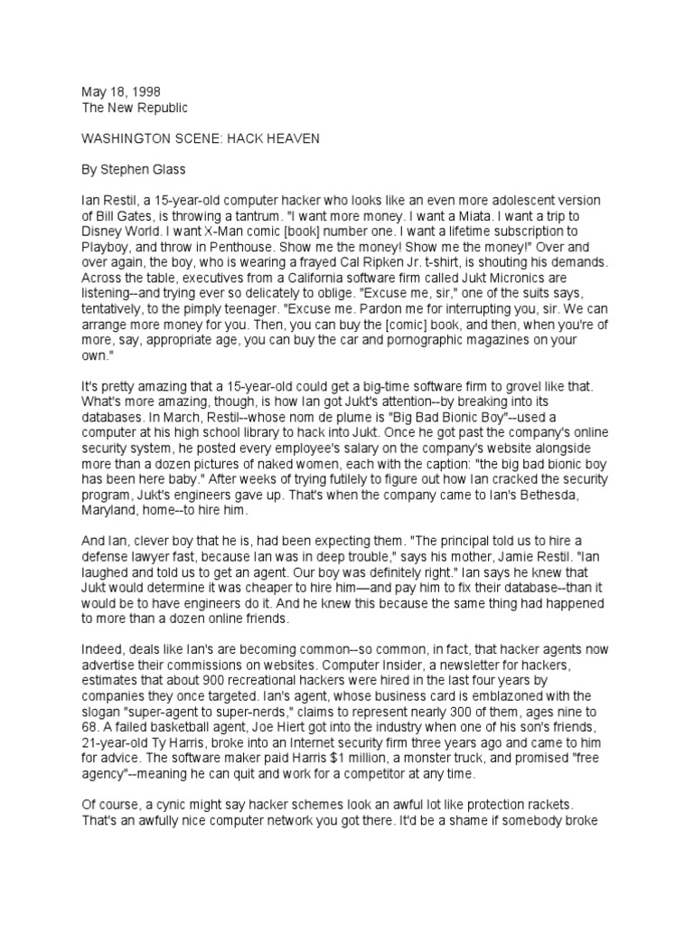 Hack Heaven | PDF | Security Hacker