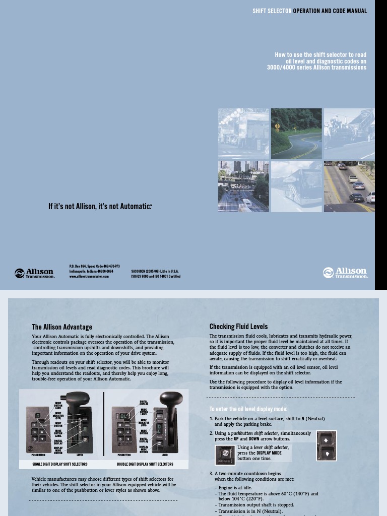 Allison Trans Codes | PDF | Automatic Transmission | Transmission ...