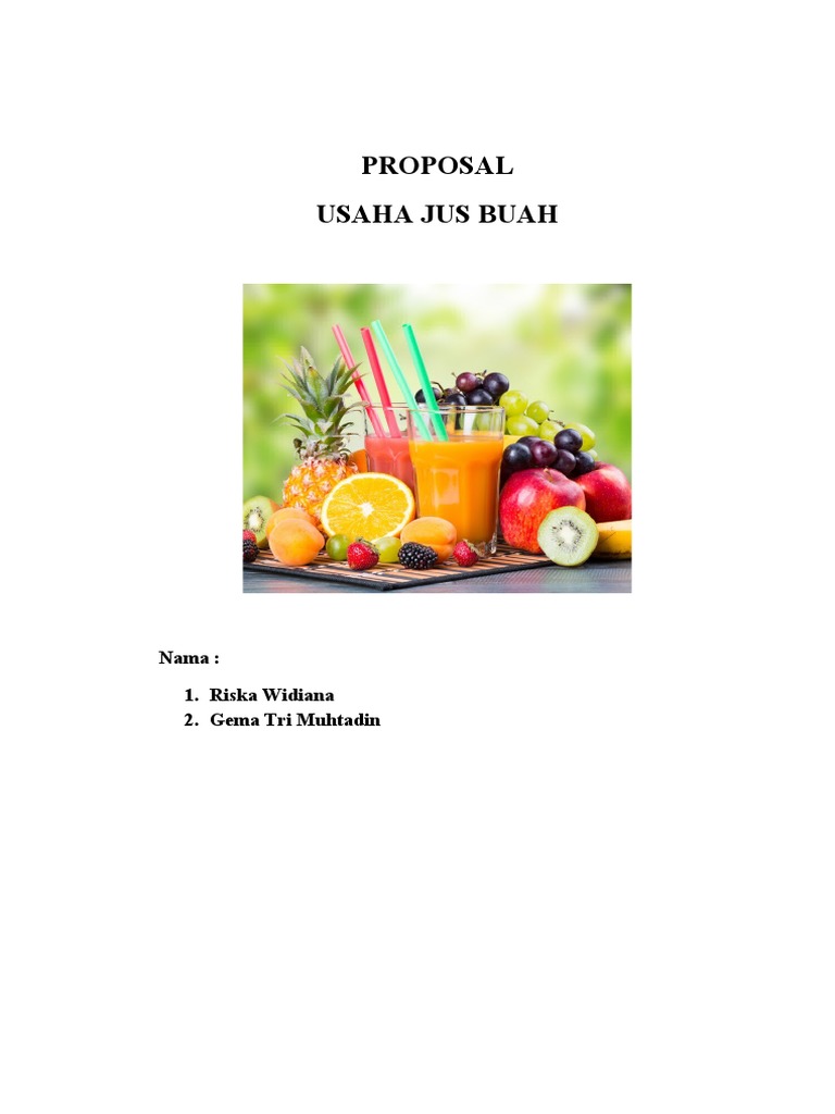Proposal Usaha Jus Buah | PDF