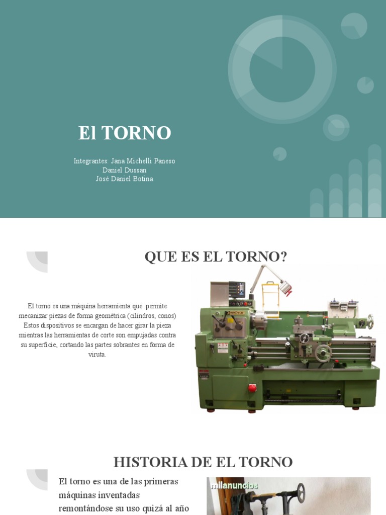 Guía Completa sobre Tipos de Tornos | PDF | Control numerico | Perforar