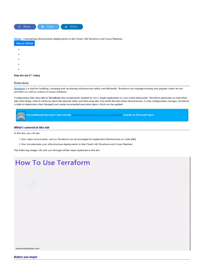 Automating Infrastructure Deployments In The Cloud With Terraform And Azure Pipelines Azure
