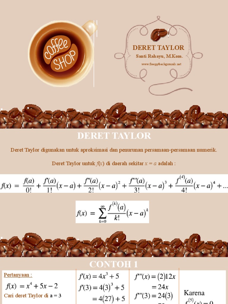 Deret Taylor: Latihan dan Contoh | PDF