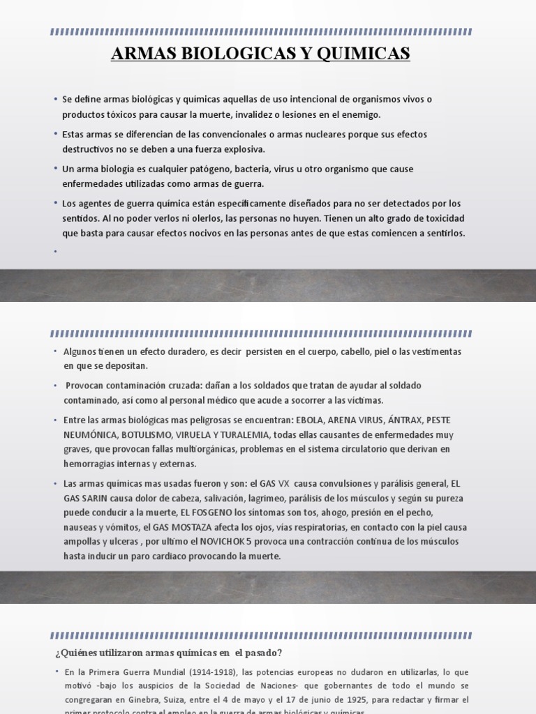 Armas Biologicas | PDF | Arma química | Especialidades Medicas