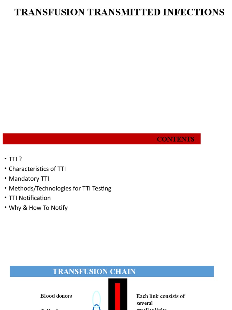 Transfusion Transmitted Diseases | PDF | Infection | Elisa