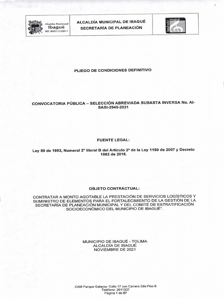 Como Hacer Un Pliego de Condiciones para Subasta | PDF | Subasta | Oferta (economía)