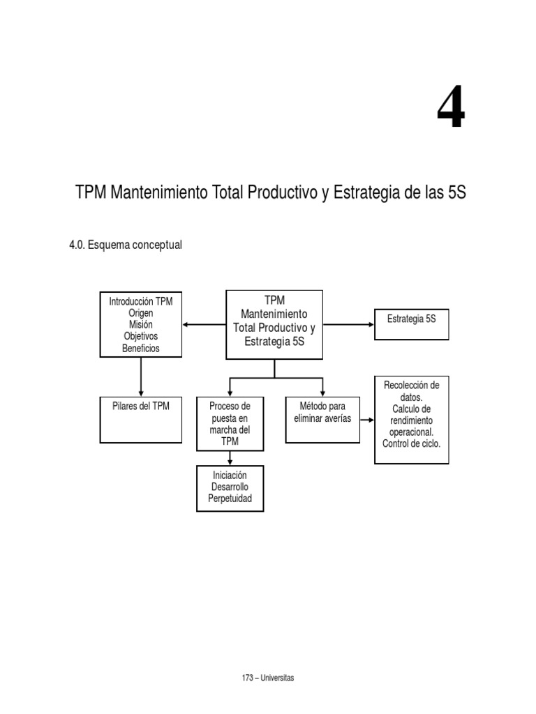Estrategia TPM y 5S en Mantenimiento | PDF | Business | Procesos de negocio