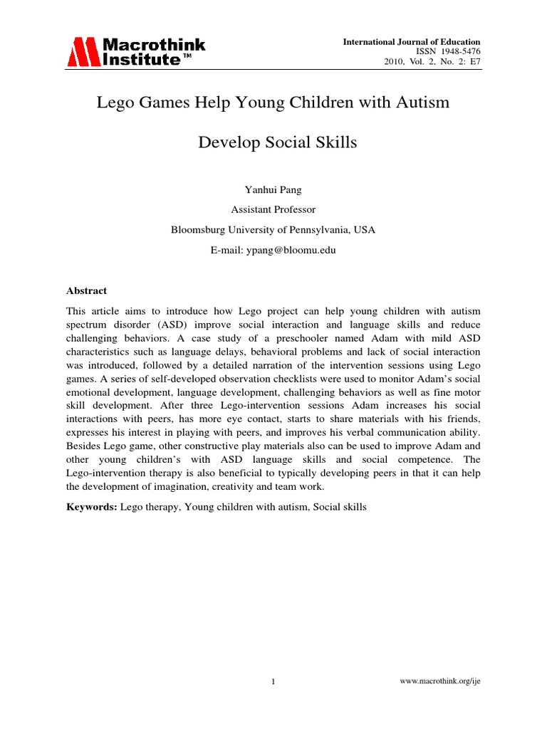 Ter-008-Social-Skills-Asd - Lego | PDF | Autism Spectrum | Autism