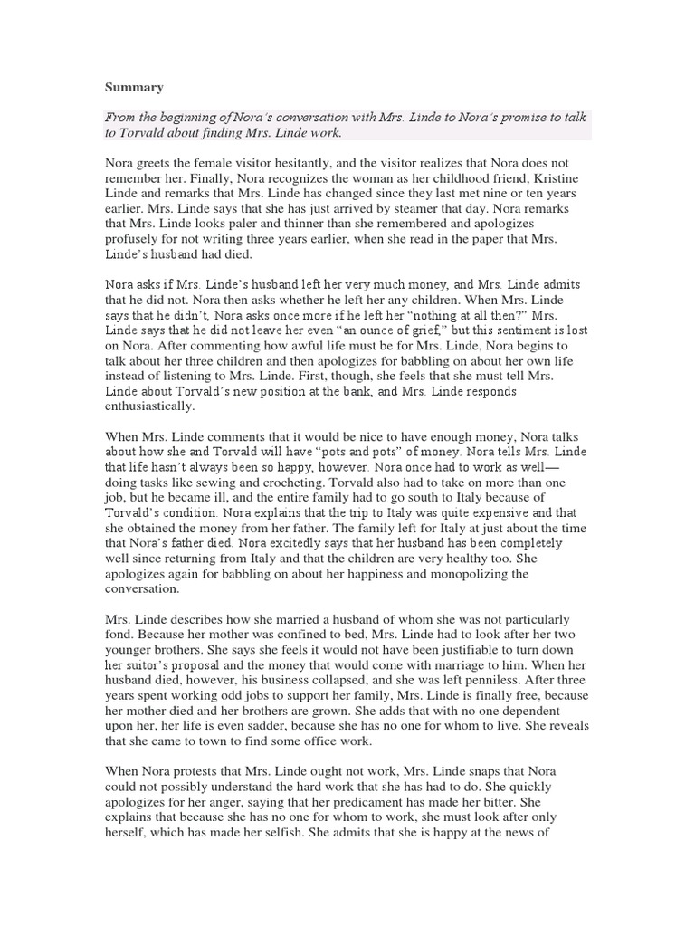 A Dolls House - PDF Part 2 | PDF