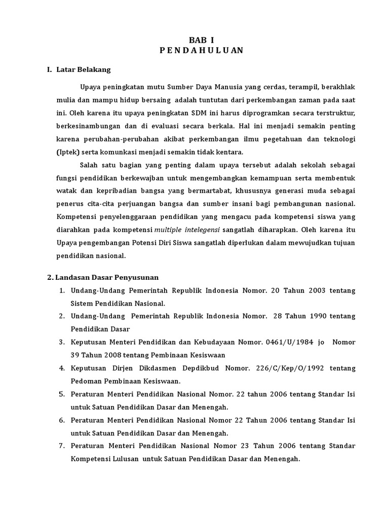 Program Unggulan Eskul 2019-2020 | PDF