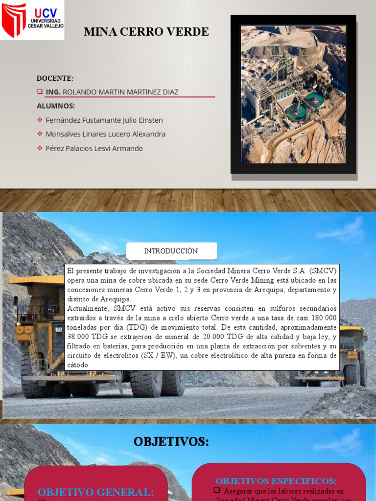 Mina Cerro Verde: Ubicación y Extracción | PDF | Minería | Cobre