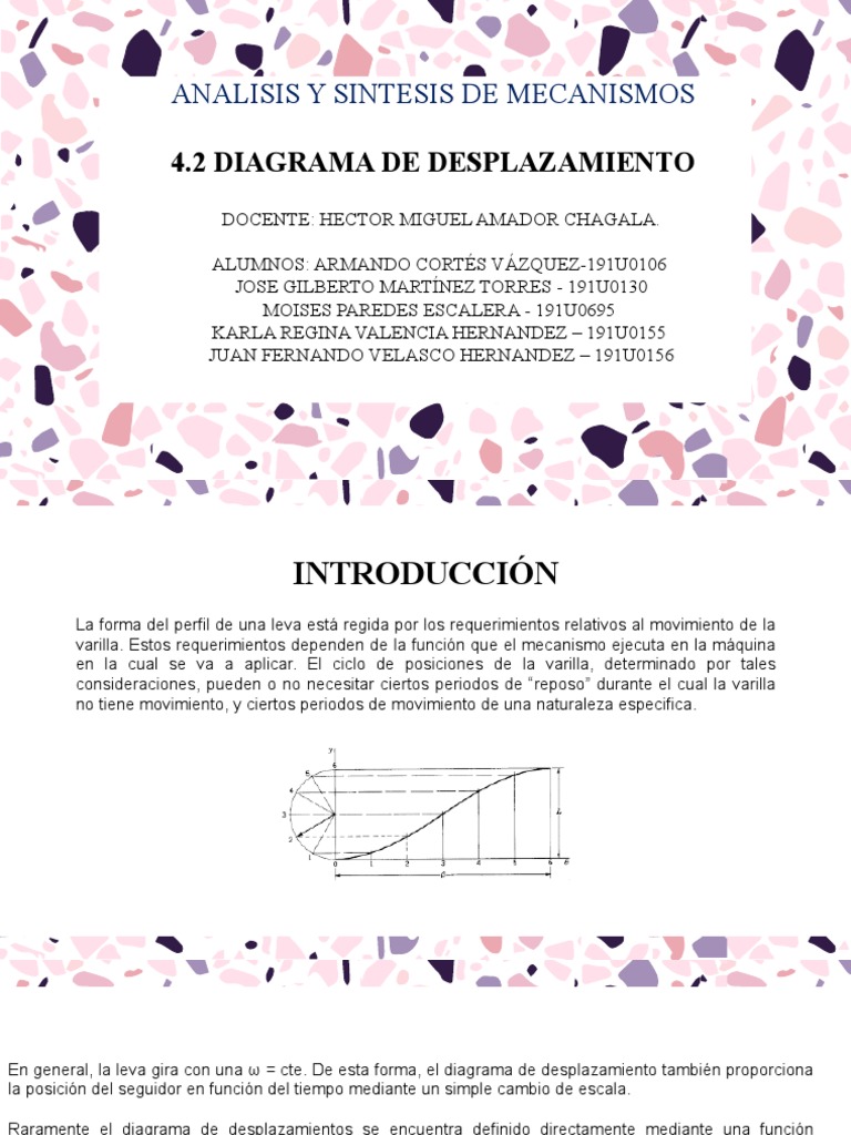Diagrama de Desplazamiento de Levas | PDF | Aceleración | Velocidad