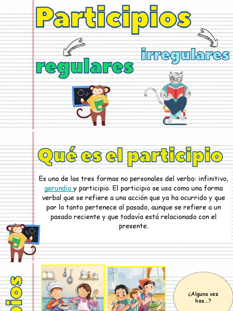 Hoja De Trabajo De Participios Y Frases Participiales PDF)