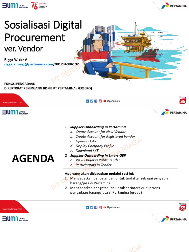 Panduan iVendor PT Pertamina | PDF