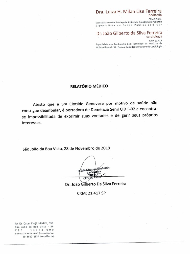 Relatorio Médico | PDF