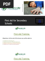 First Aid Lesson Plan | PDF | First Aid | Medical Emergencies