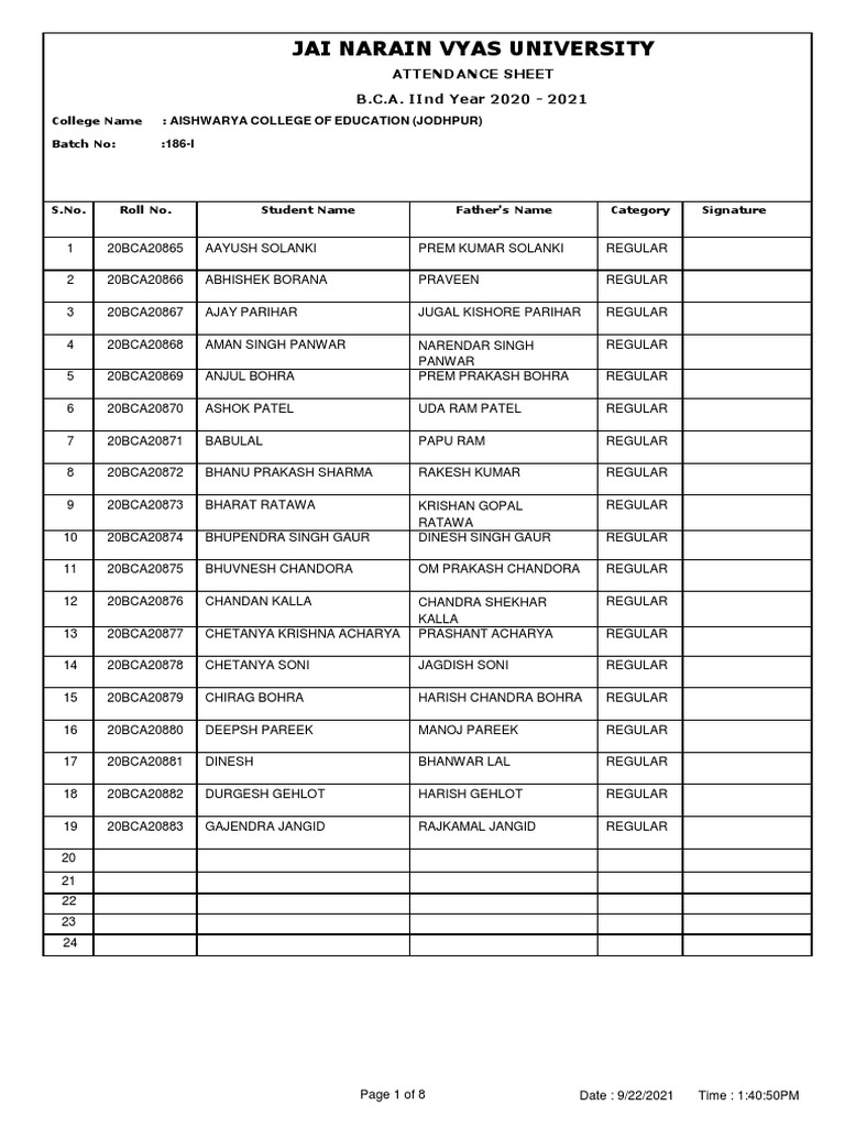BCA 2nd Year BATCH | PDF