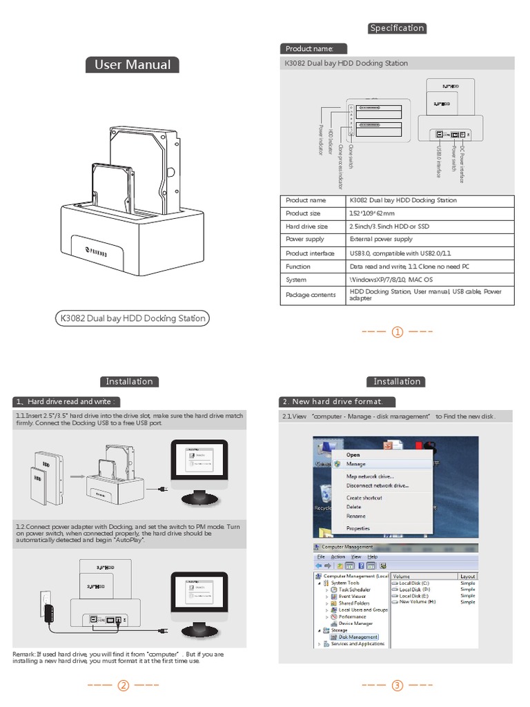 User Manual: Specification | PDF | Hard Disk Drive | Solid State Drive