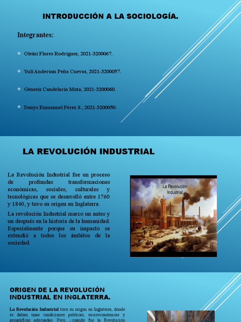 Diapositiva de La Revolucion Industrial. | PDF | Revolución industrial ...