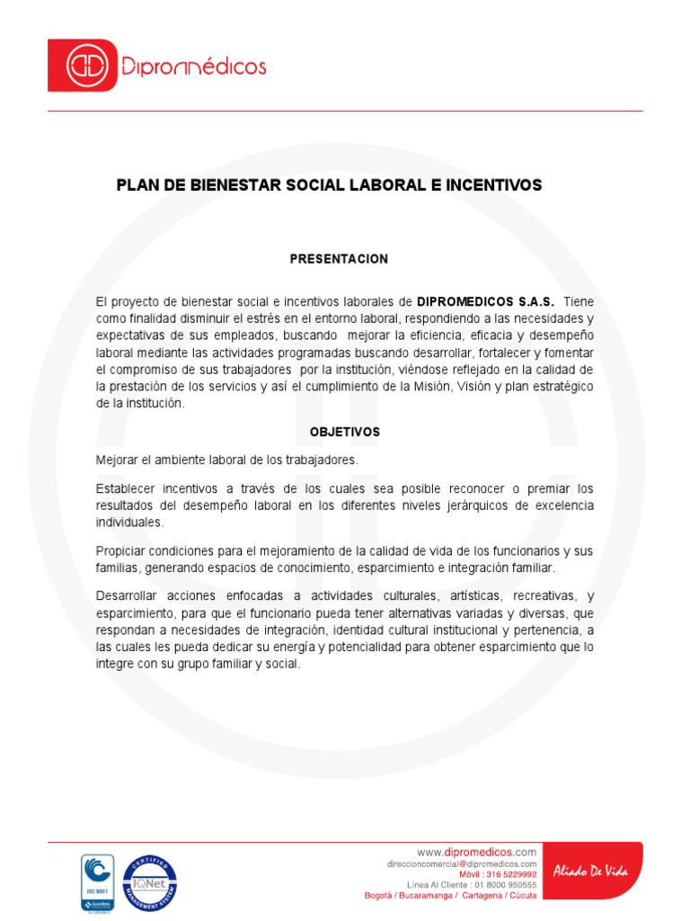 Plan de Bienestar Social DM | PDF | Bienestar