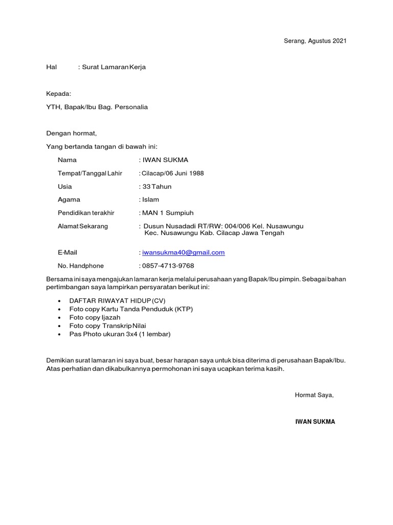 CV - Iwan Sukma | PDF