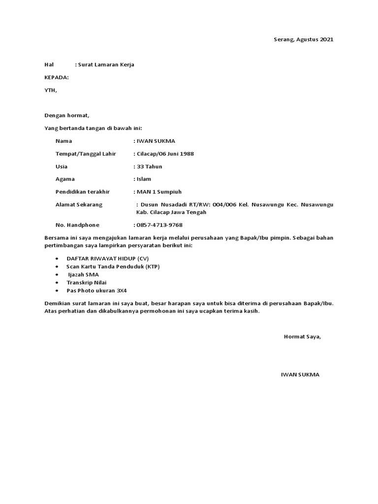 CV - Iwan Sukma | PDF