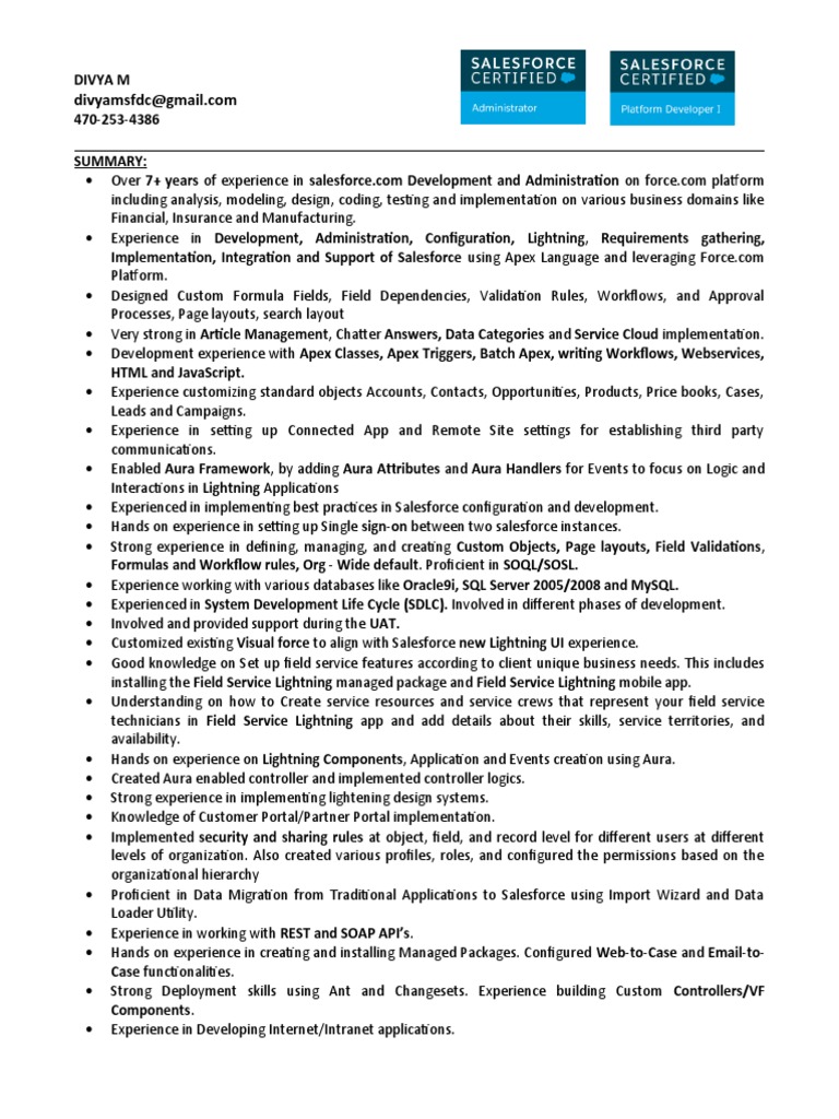 Divya SF Resume - Updated | PDF | Computer Engineering | Computing