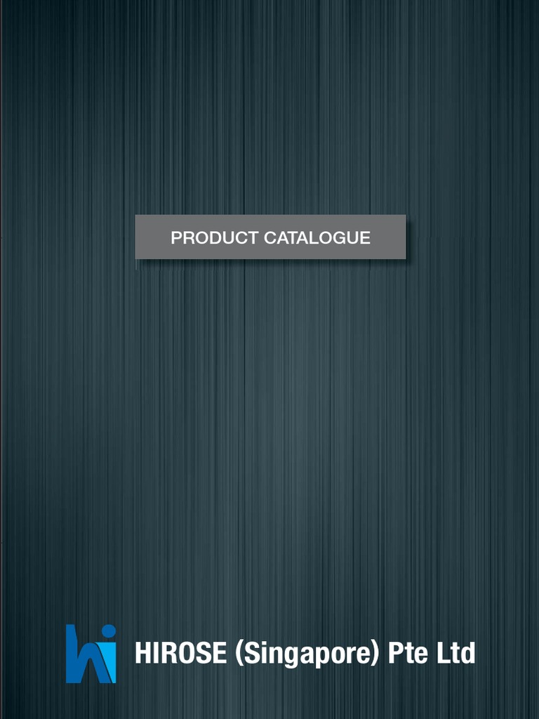 HIROSE (Singapore) Pte LTD: Product Catalogue | PDF | Deep Foundation ...