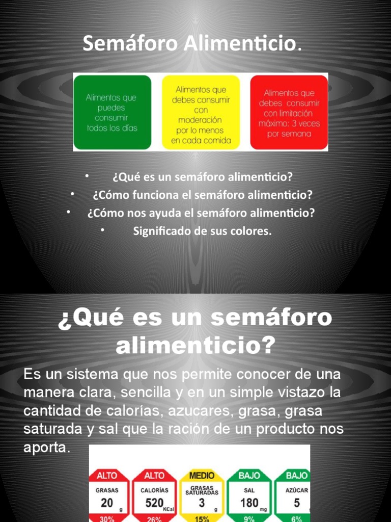 Semáforo Alimenticio: Guía y Función | PDF