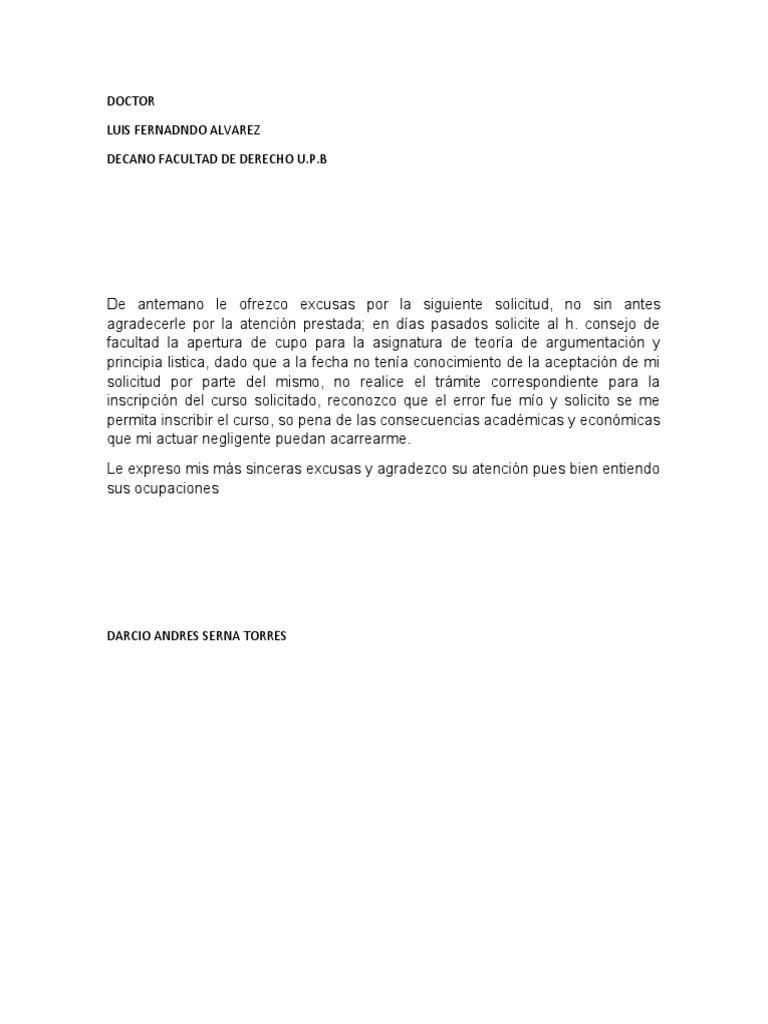 Carta Decano | PDF