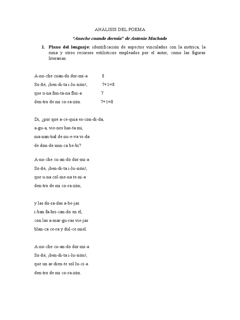 Análisis Del Poema | PDF | Poesía