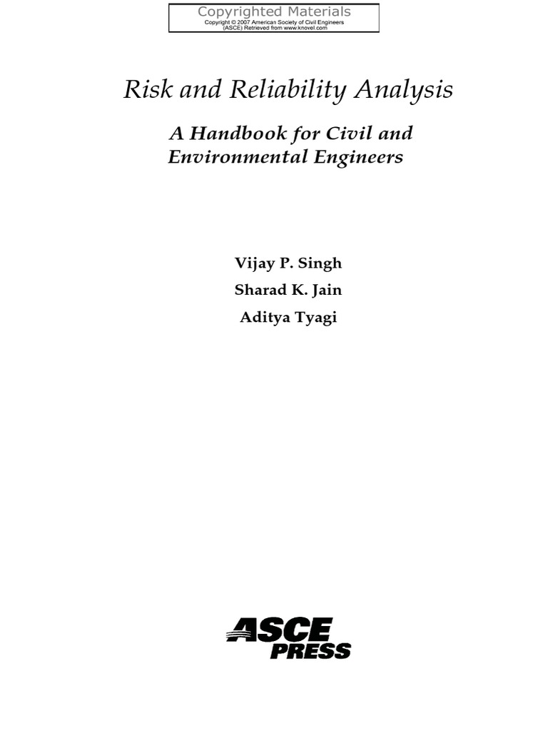 Risk and Reliability Analysis | Download Free PDF | Probability ...