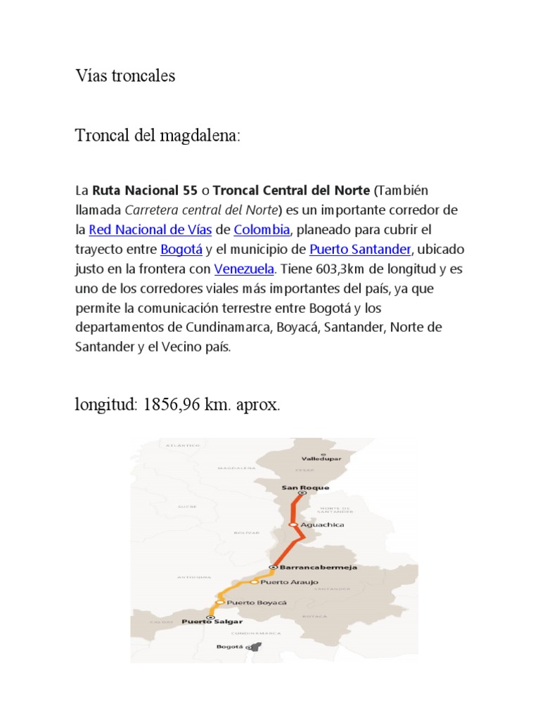 Vías Troncales | PDF