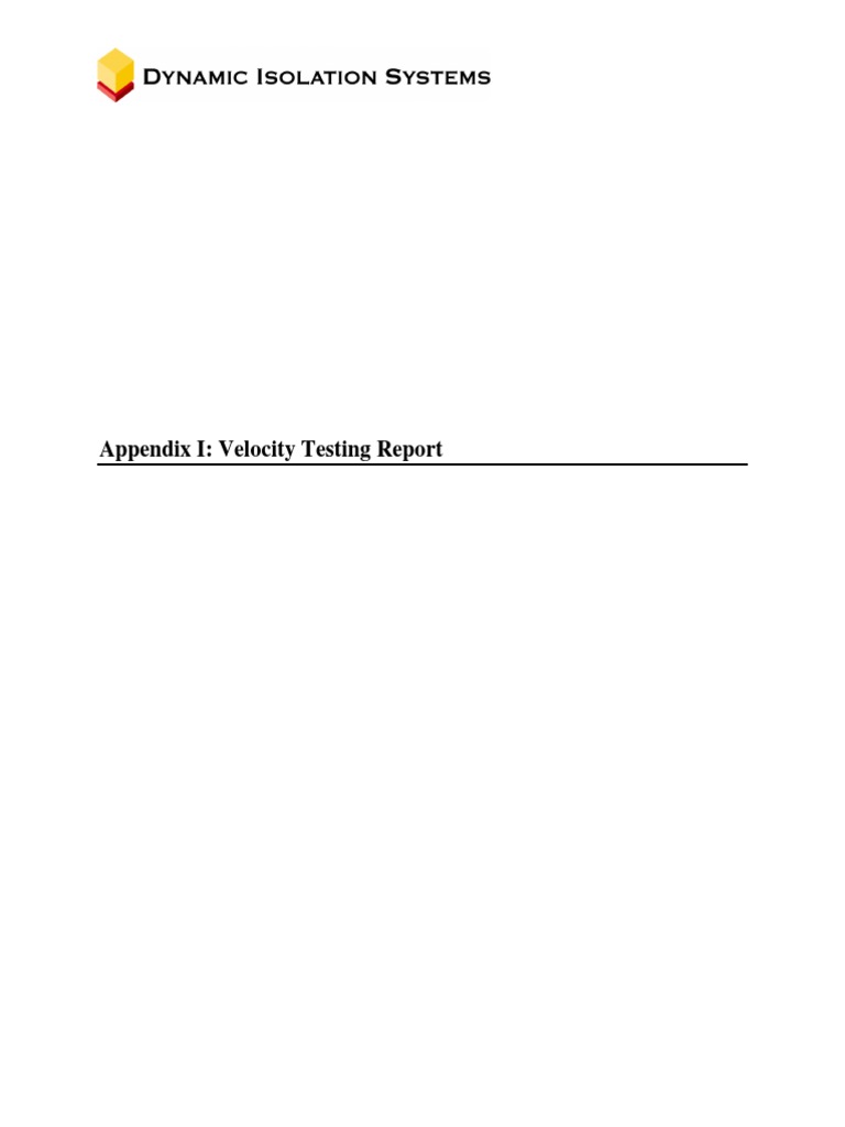 High Velocity Test Report | PDF