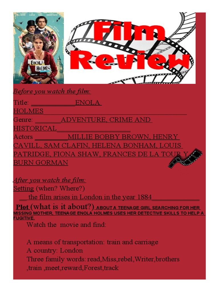 Enola Holmes Fun Activities Games - 129622 | PDF