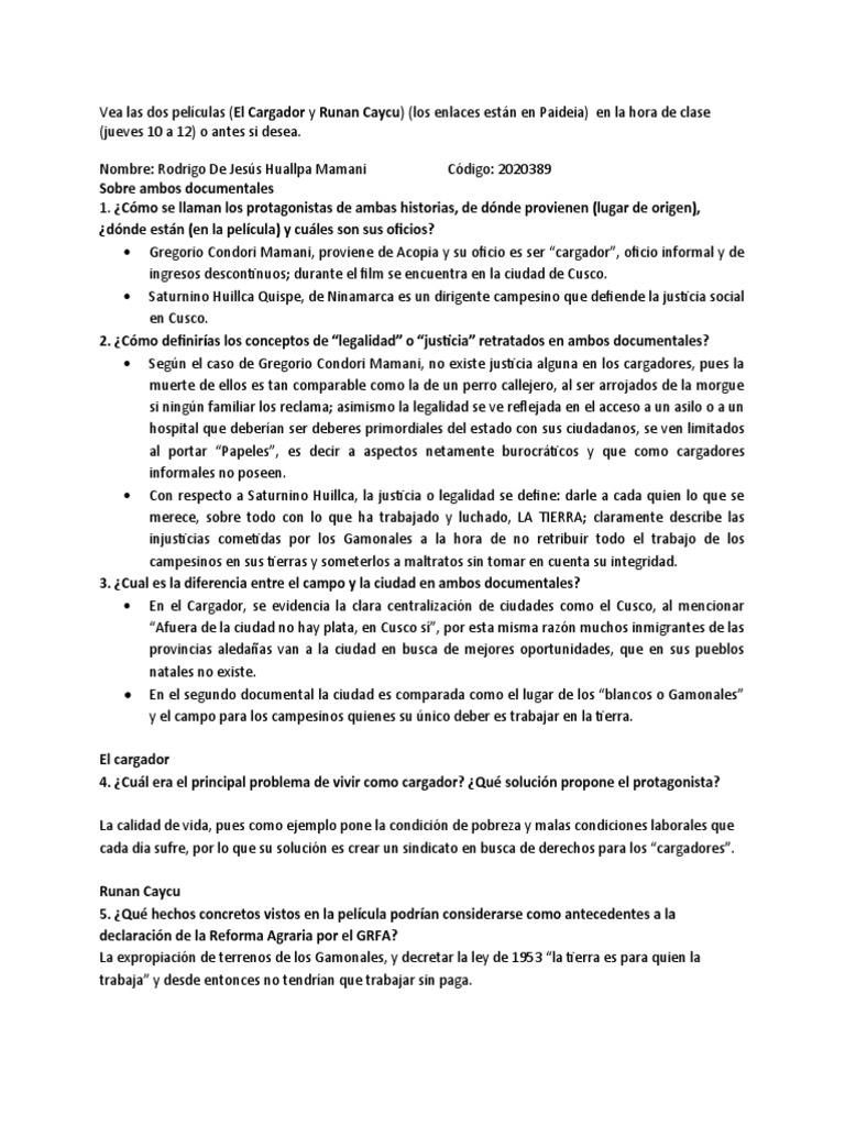 Cuestionario 2 | PDF