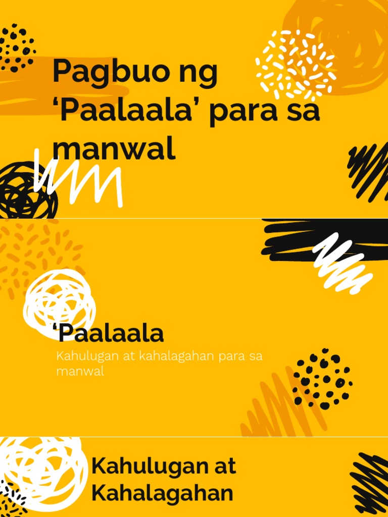 Bahagi NG Manwal-Paalaala | PDF