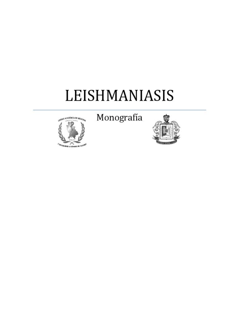 Leishmaniasis: Monografía | PDF | Diagnostico medico | Especialidades ...