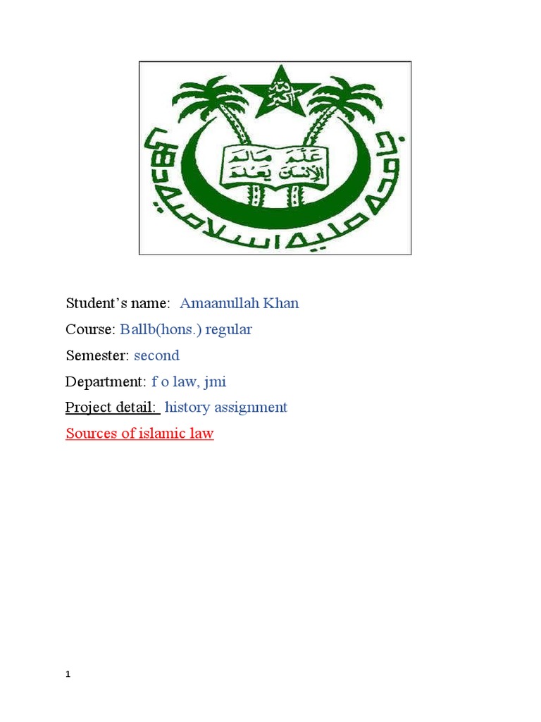 Sources of Sharia Law | PDF | Hadith | Sharia