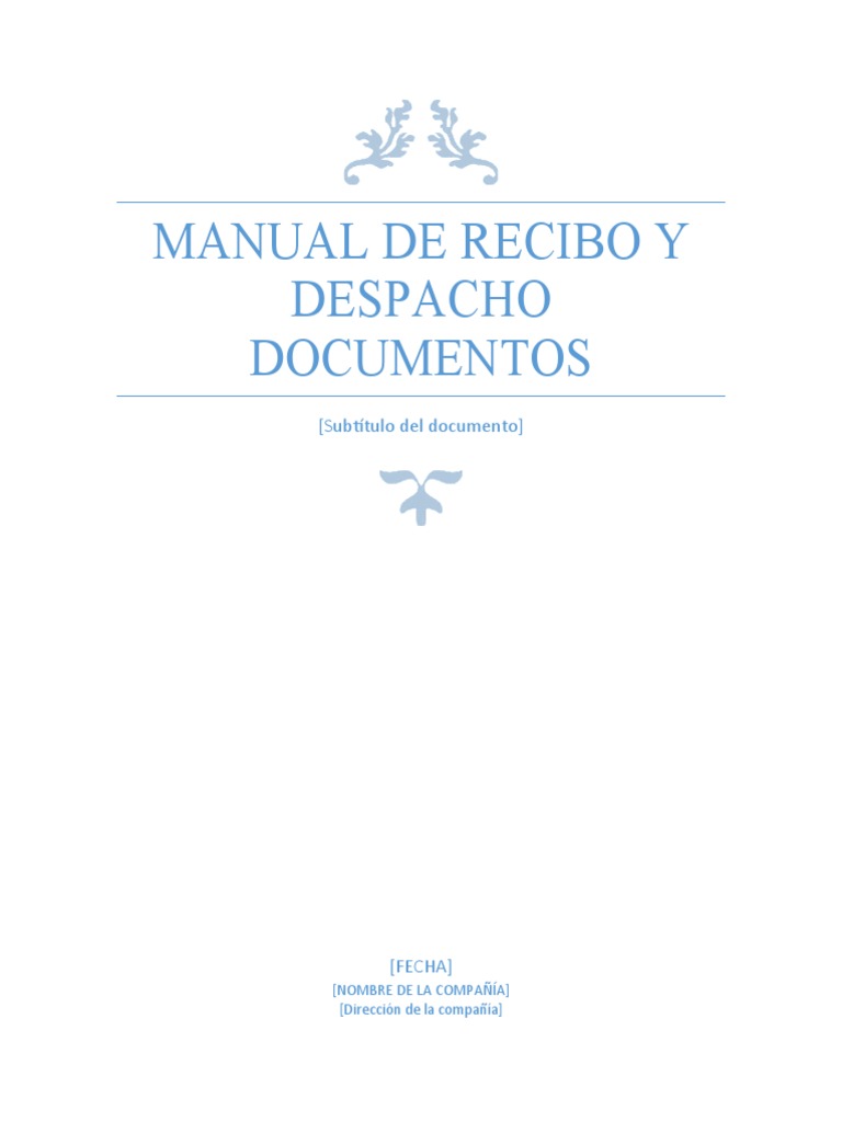 GUIA Manual de Recibo y Despacho Documentos | PDF