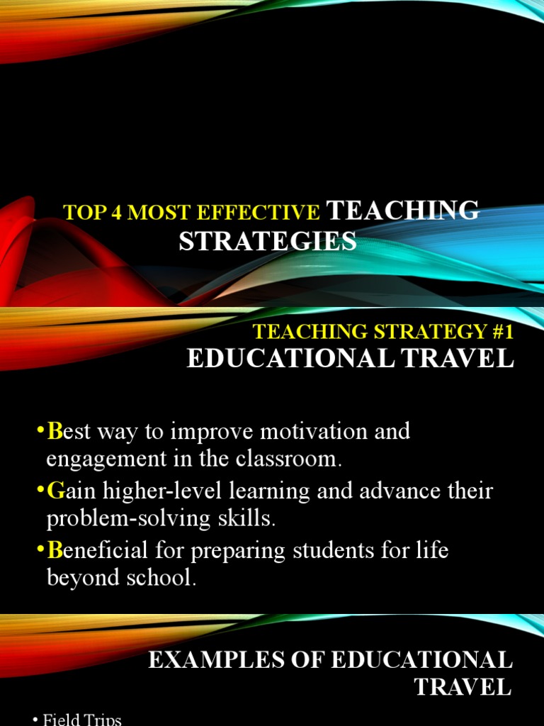 Top 4 Effective Teaching Strategies | PDF | Career & Growth