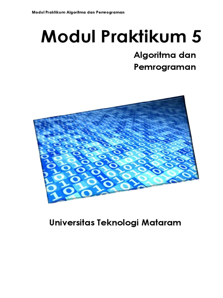 Modul Pertemuan 5 Praktikum Algoritma Dan Pemrograman | PDF