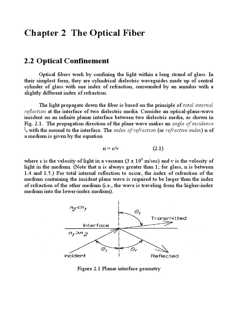 Cap. 02 The Optical Fiber Powers | PDF | Optical Fiber | Transmission ...
