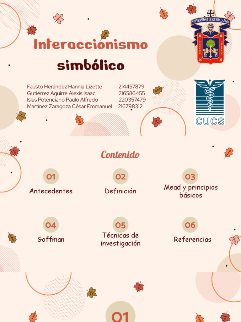 Interaccionismo Simbólico: Conceptos Clave | PDF | Sicología | Science