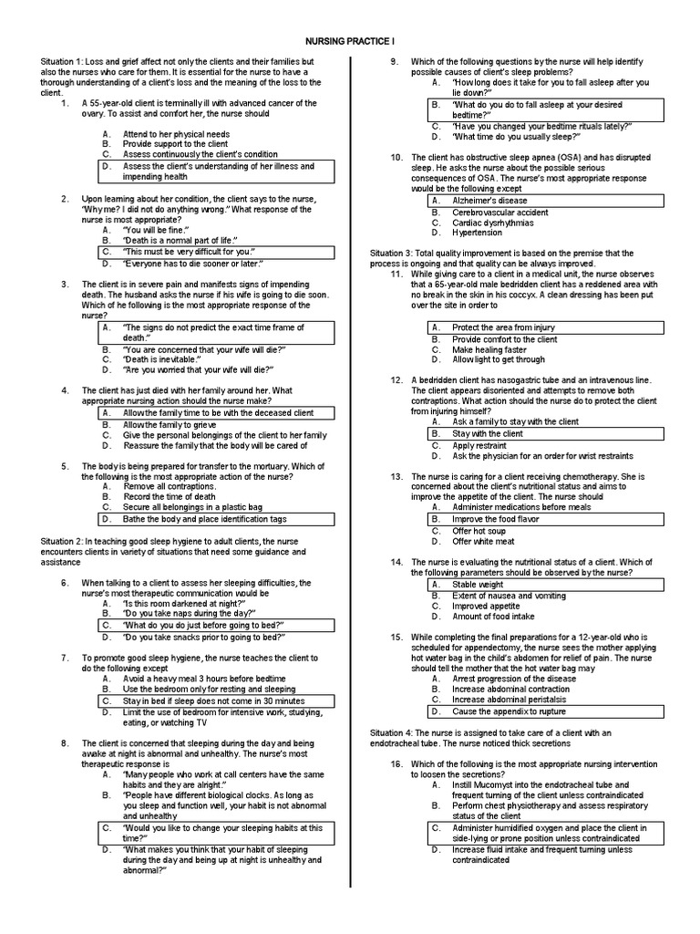 NP1 | PDF | Nursing | Surgery