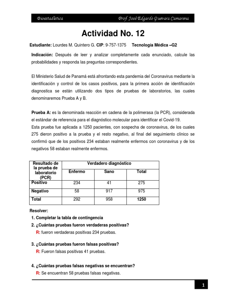 24 Actividad 12 - Lourdes Quintero | PDF | Diagnostico medico ...
