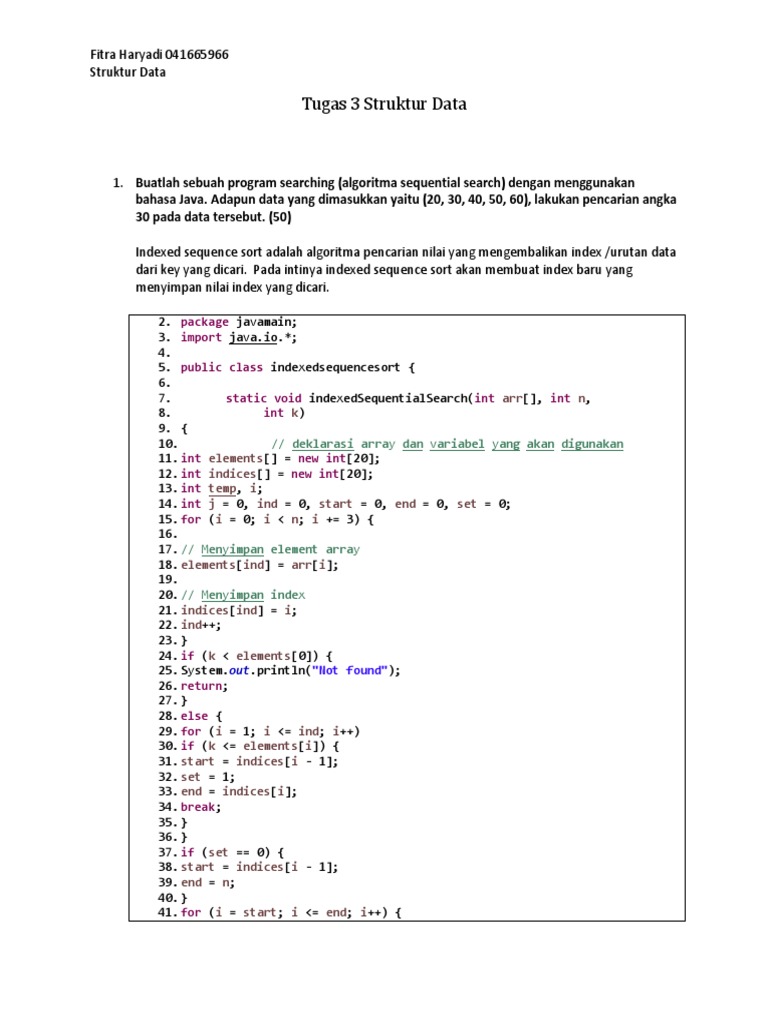 Tugas 3 Struktur Data | PDF